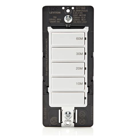 Decora In Wall 15 Minute Countdown Timer Switch Dt115 1lw Products
