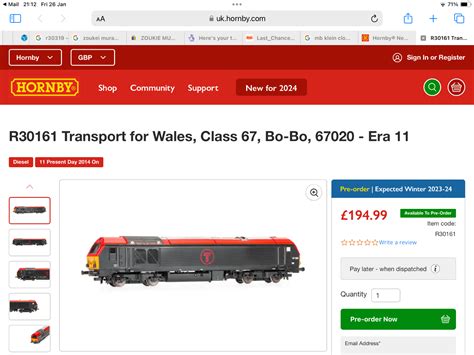 Tfw On Its Way Hornby Rmweb