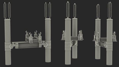 Gas Pipeline Support 3d Model 24 3ds Blend C4d Fbx Max Ma Lxo Obj Free3d