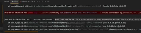 Mysql Host Hostname Is Blocked Because Of Many Connection Errors Unblock With Mysqladmin