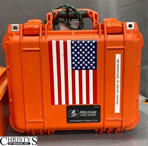 3 Plastic Cases 2 Pelican Cases And 1 Plastic Orange Ammo Box Christys