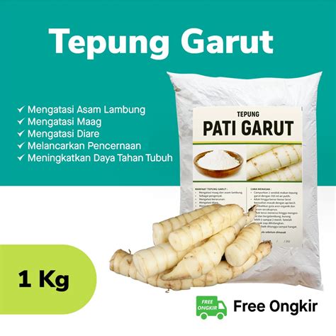 Jual Tepung Pati Garut Tepung Irut Tepung Jengkirut Tepung Angkrik Arrowroot Pati Asam Lambung 1