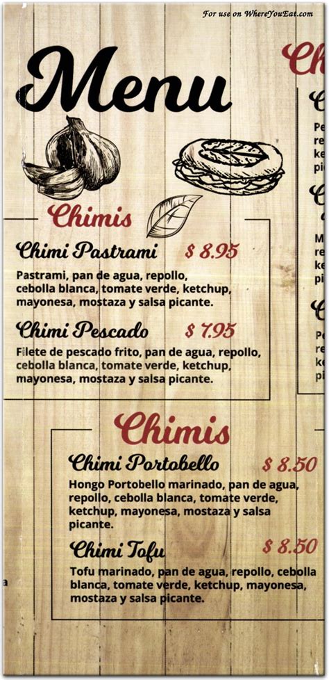 Chimitos Restaurant In Queens Menus And Photos
