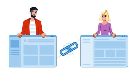 Premium Vector Web External Linking Vector