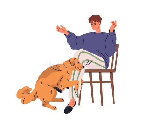 Dog Humping Mounting Riding Leg Of Owner Bad Awkward Canine Animal