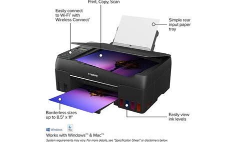 Canon Pixma G620 Wireless Megatank Photo All In One Printer Black