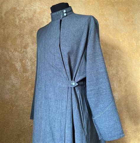 Anteri Inner Cassock Of Linen Gabardine Slavic Style Pictured Or