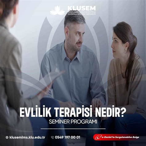 Evlilik Terapisi Nedir Semineri
