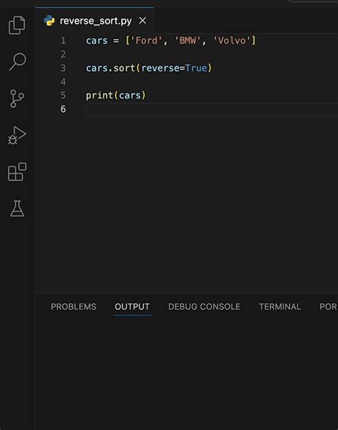 Python Reverse Sort Learning Python 2024 Coding Programming