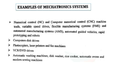 Introduction Of Mechatronics Ppt