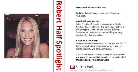 Kristin Gorman On Linkedin Michelle Batcher Is Our Robert Half