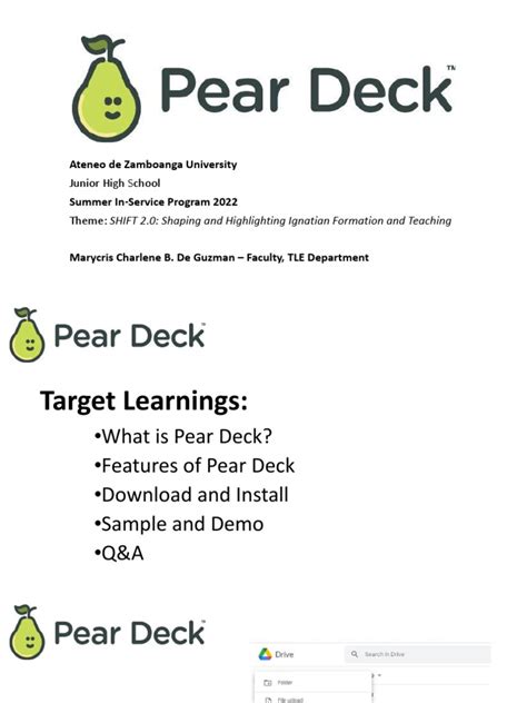Pear Deck 101 Pdf Business Computers