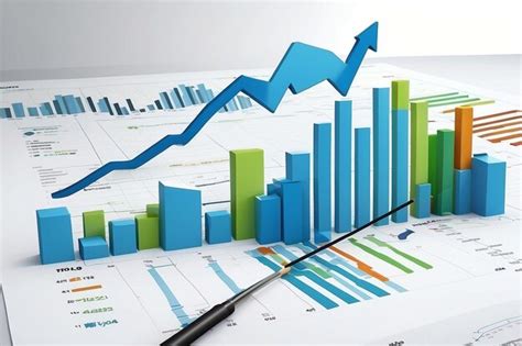 Business Growth Concept Show Marketing Graph Analyzing Stock Market