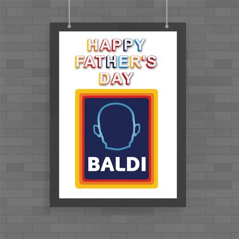 Baldi Poster Novelty Posters Slightly Disturbed