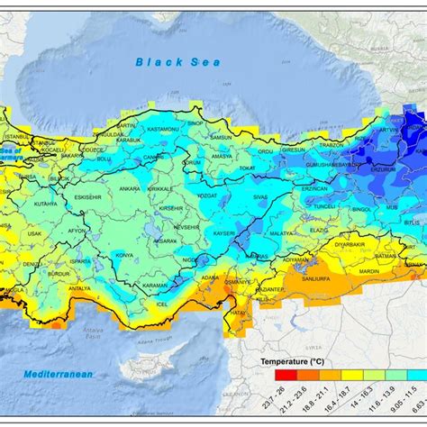 2050 Temperature Averages Model Output Download Scientific Diagram