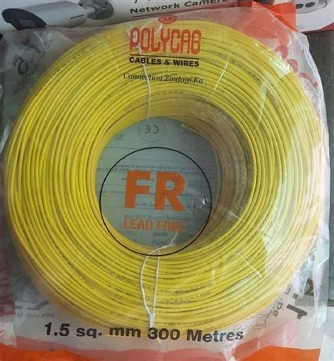 Polycab Fr Lead Free Wire Roll Length 300 M Wire Size 1 5 Sqmm At ₹ 4500 Roll In Pune