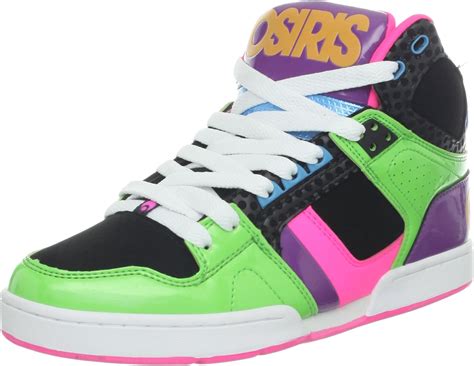 Osiris Skateboard Shoes Girls Size 6 Schwarz Lila Uk Fashion