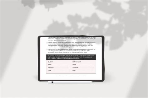 Microcurrent Intake And Consent Form Editable Canva Templates Advanced