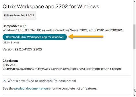 Installing Citrix Workspace Wizard Software Documentation