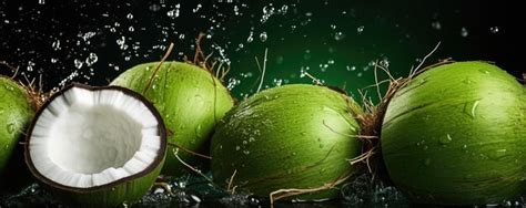 Premium Ai Image Fresh Ripe Brown Coconuts Exocit Healthy Bio Fruit