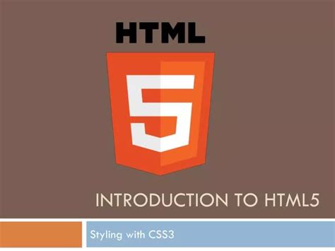 ppt introduction to html5 powerpoint presentation free download id
