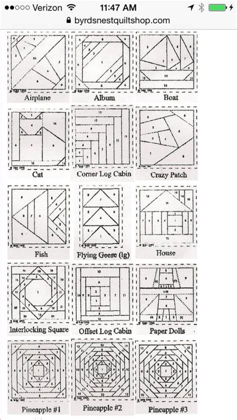 Foundation Paper Piecing Patterns Free Printable Pattern
