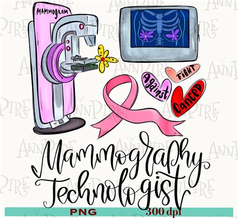 Mammography Tech Sublimation Design Png Mammogram Mammo Png