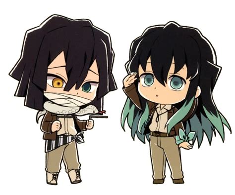 Obanai And Muichiro Chibi Anime Slayer