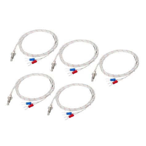 K Type Temperature Sensor 5pcs M6 Screw Temperature Probe Thermocouple
