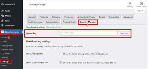 how to customize the quantity input in woocommerce