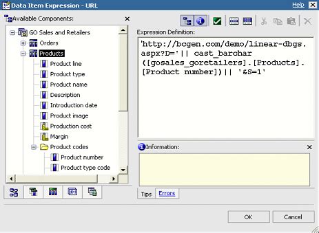 Streaming Barcode Images with Cognos