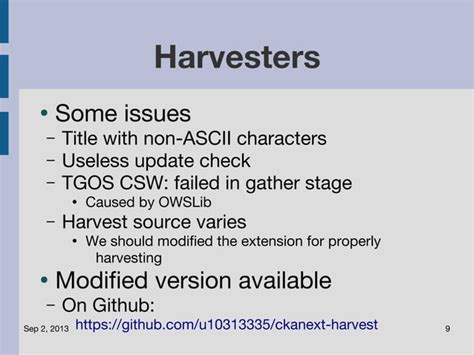 Ckan 20 Harvesting From Other Sources Ppt