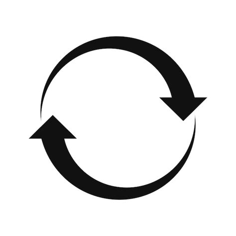 Premium Vector Synchronize Arrow Symbol Isolated Vector Icon Illustration