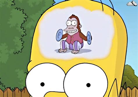 Create Meme Homer Simpson Monkey In The Head Homer In The Head 
