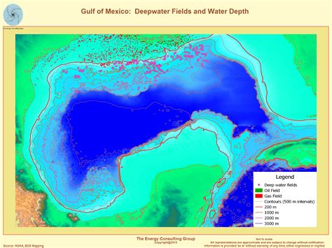 Depth Chart Gulf Of Mexico Depth Map