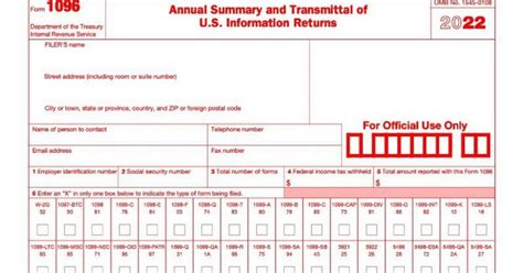 How To Fill Form 1096 Step By Step Guide For Employers